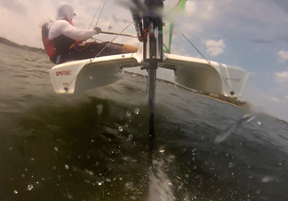 UFO Foiling Catamaran for Sale | Fulcrum Speedworks – fulcrumspeedworks